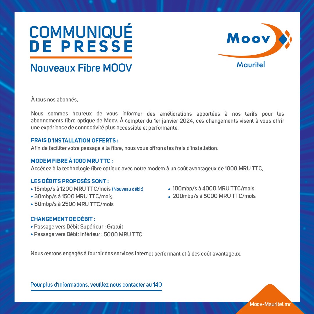 Moov–Mauritel: Communiqué de presse – Tahalil :: Journal Électronique ...
